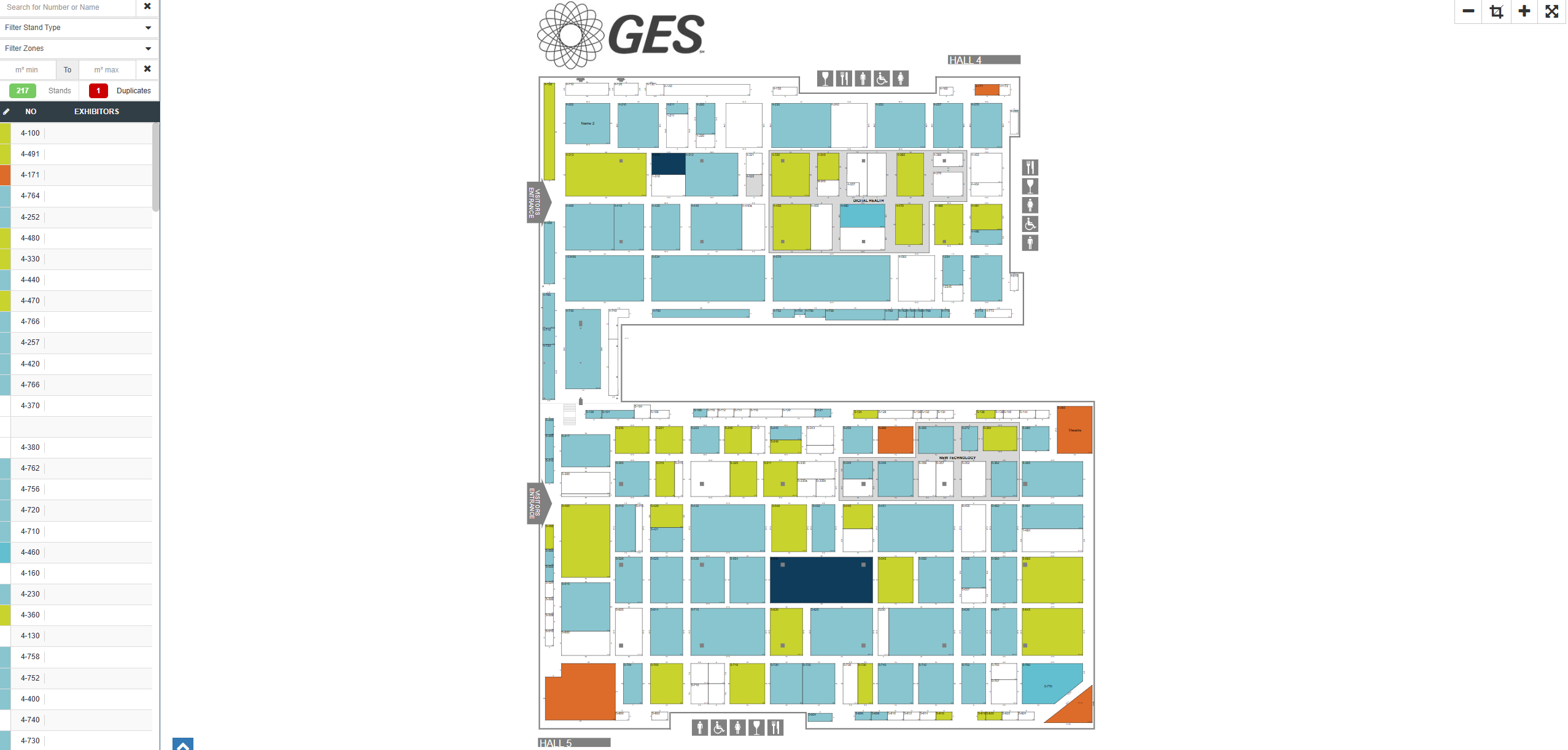 Floor planning - GES UK & Europe
